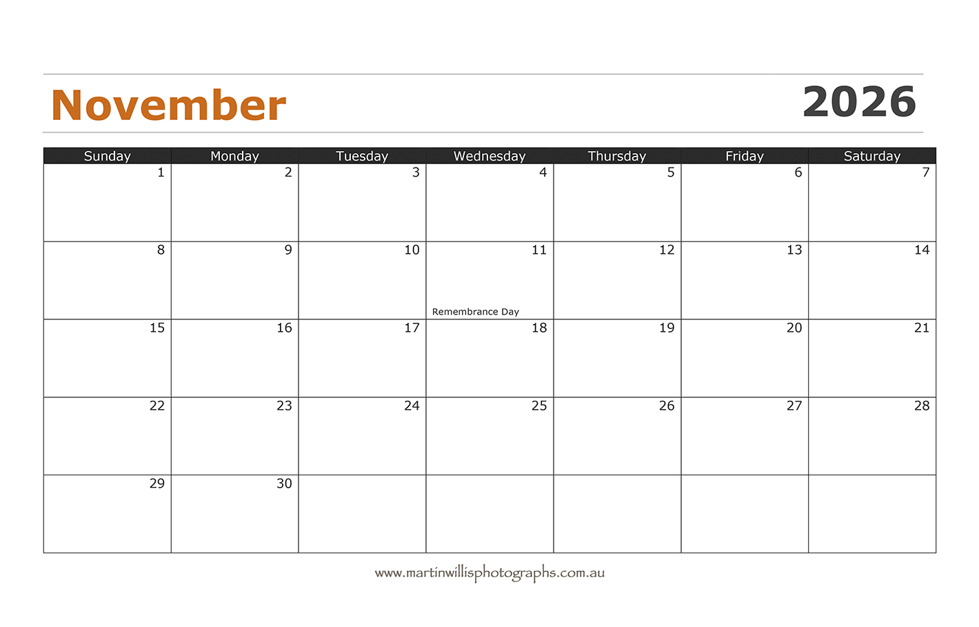 Buy Australian Birds & Parrots Calendars Online - Martin Willis Photographs